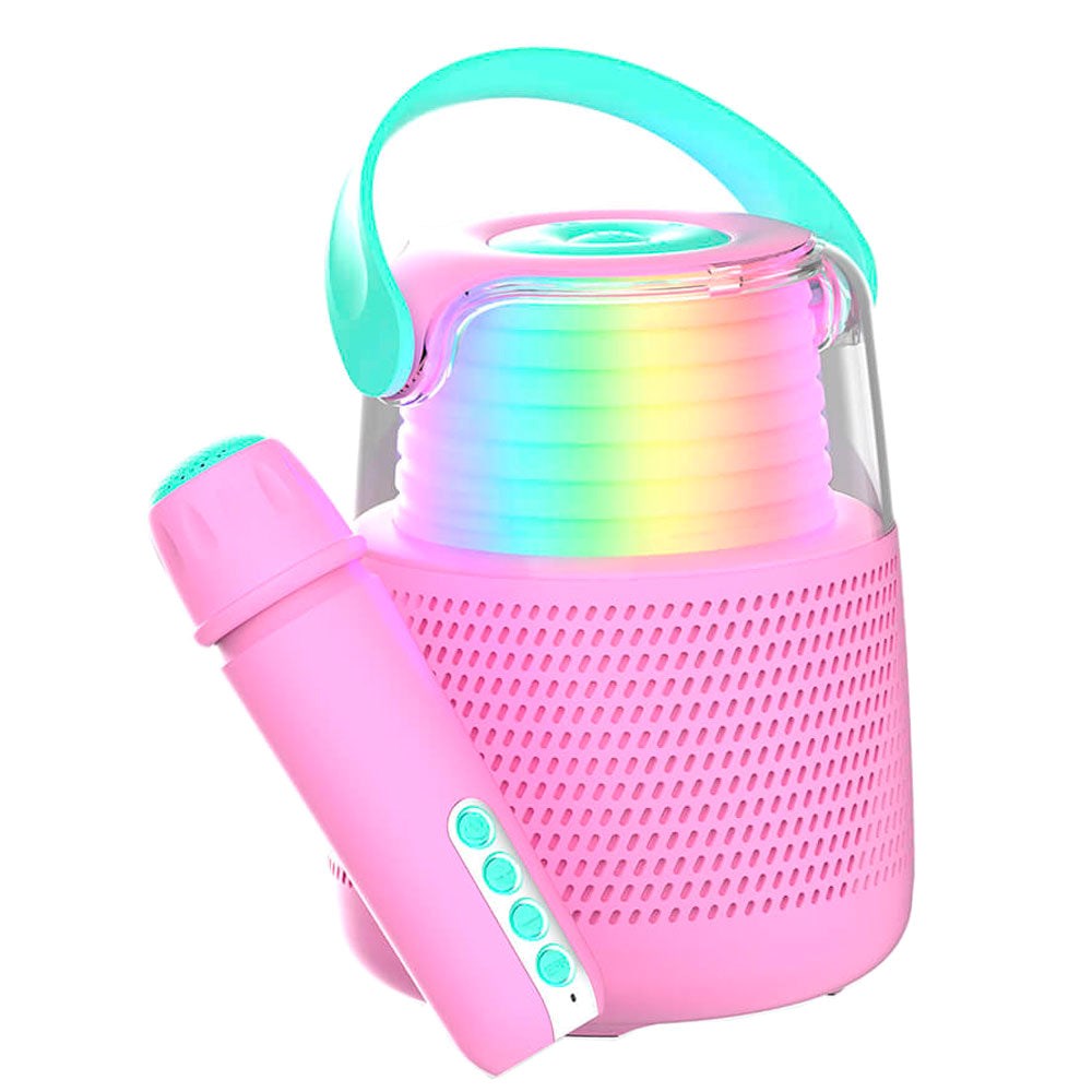 MOB Speaker Karaoke Set w. Microphone - Pink – INCOVER.COM