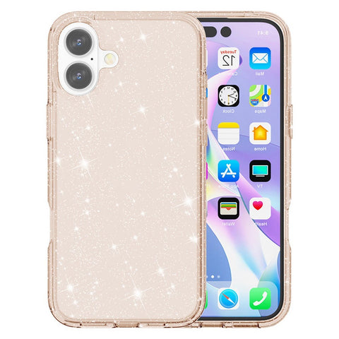 EIDERWOOD iPhone 17 Hybrid Plastic Case - Gold Glitter – INCOVER