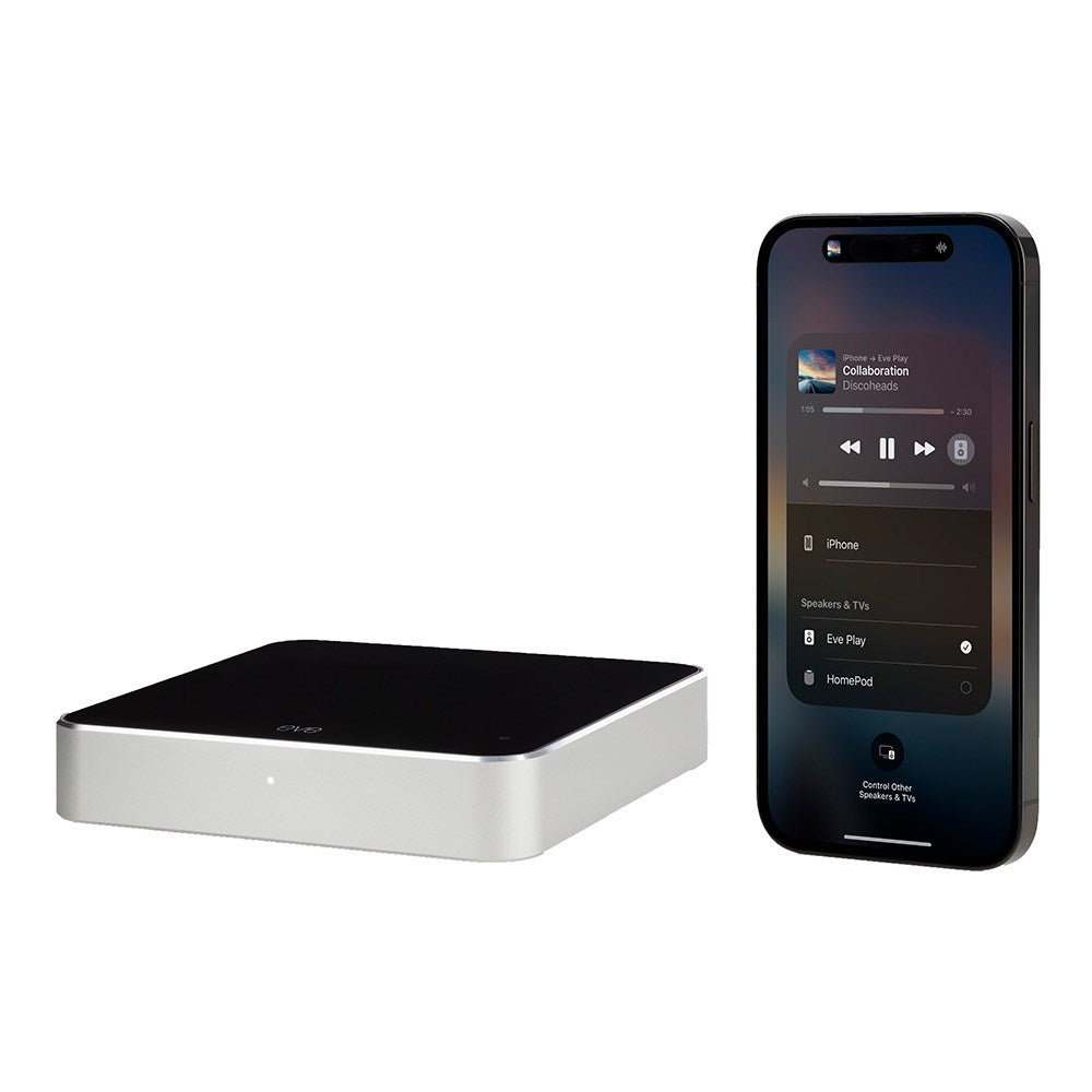 Eve Play Wi-Fi Audio Streamer - Sølv / Sort – INCOVER.COM